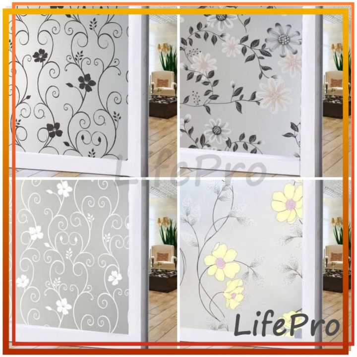 Stiker Kaca Film Jendela Rumah / Sandblast / Sticker Kaca Motif 90cm x ...