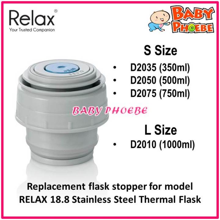 Relax Flask Stopper Accessories D2035 D2050 D2075 D2010 (S Size / L ...