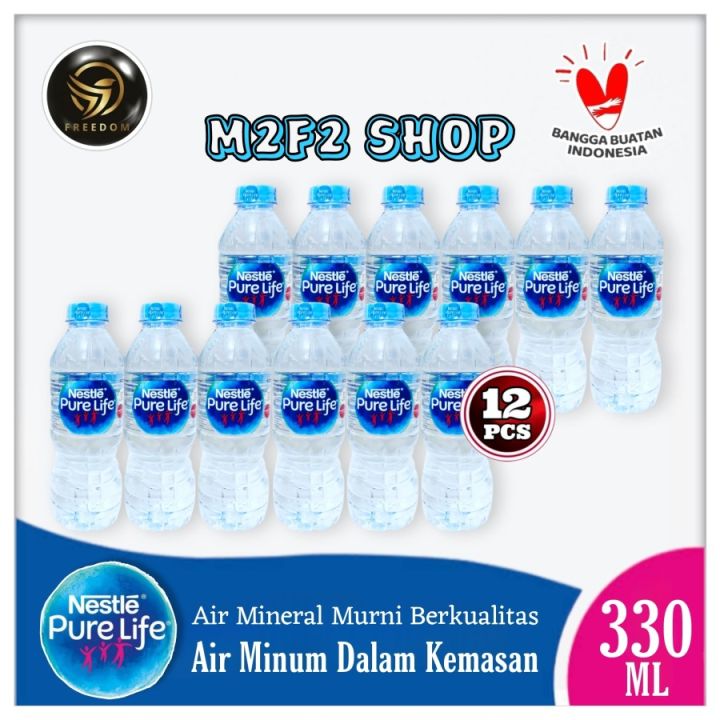 Air Mineral Nestle Pure Life Botol Mini Pet - 330 ml (Kemasan 12 Pcs) | Lazada Indonesia