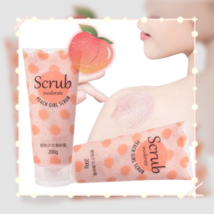 Body Scrub 200g Peeling Skin Whitening Exfoliating Peach | Lazada Singapore
