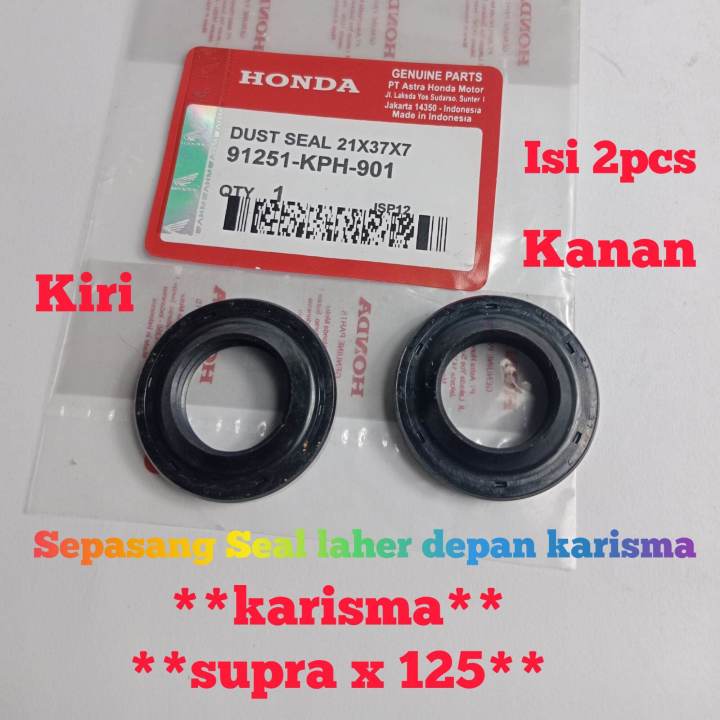 sepasang seal roda depan karisma supra x 125/seal roda depan kiri dan ...