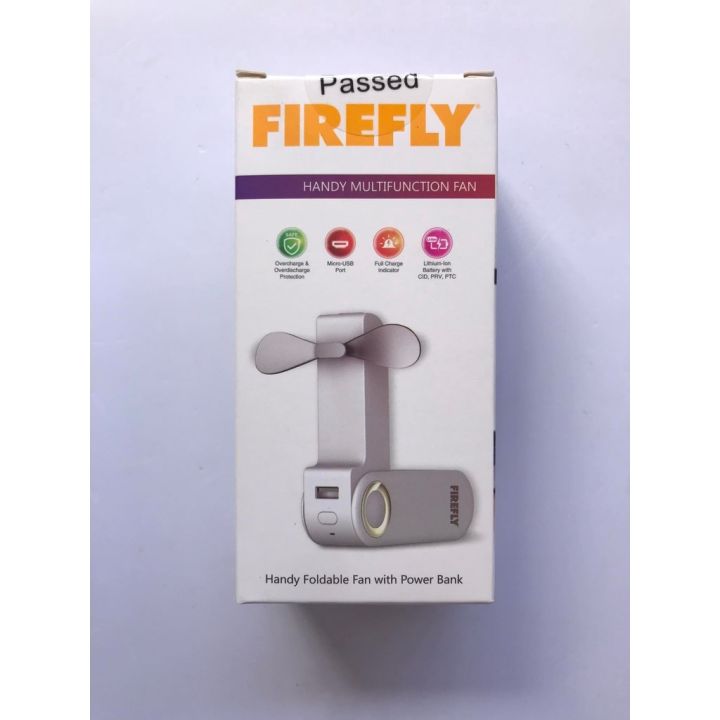 Firefly Handy Foldable Fan with Powerbank (FEL807) | Lazada PH