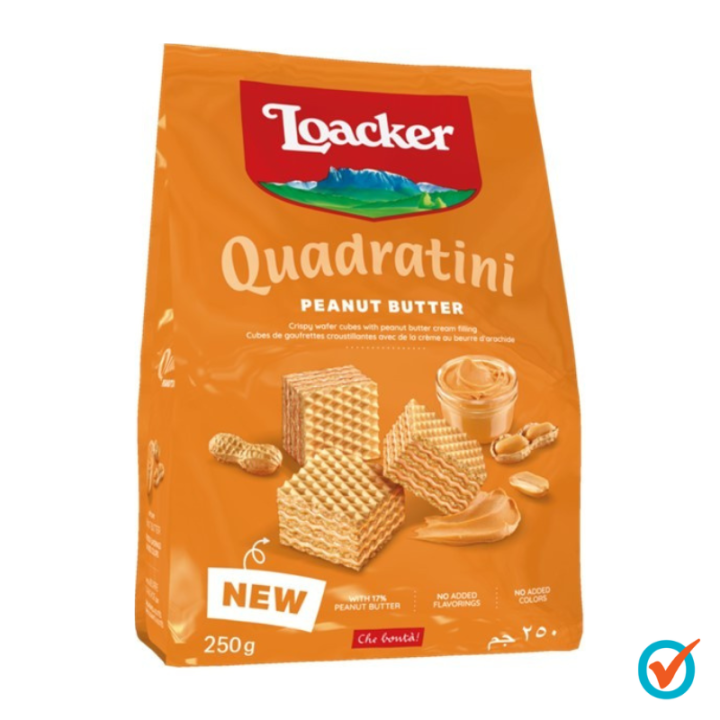 Loacker Quadratini Peanut Butter 250g | Lazada
