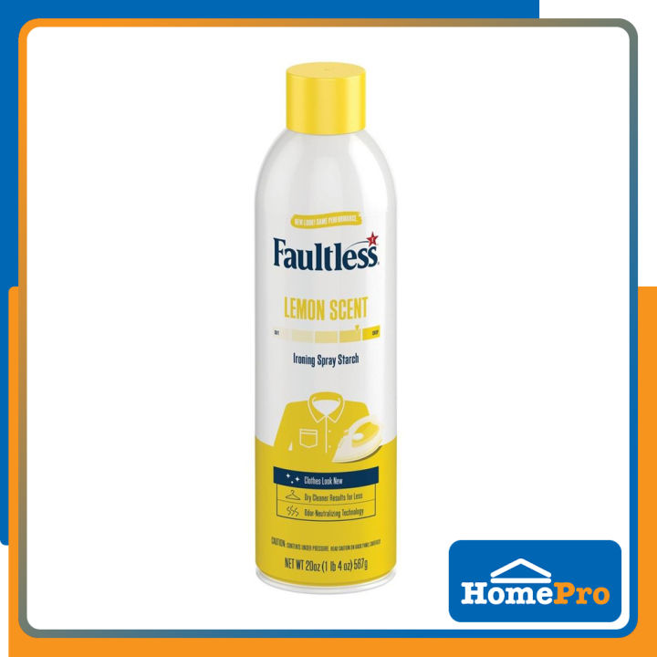 FAULTLESS LEMON SCENT IRONING SPRAY STARCH 567G | Lazada