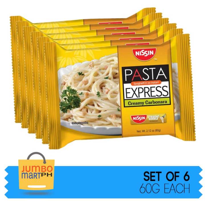 NISSIN PASTA EXPRESS CREAMY CARBONARA 60G / SET OF 6 | Lazada PH