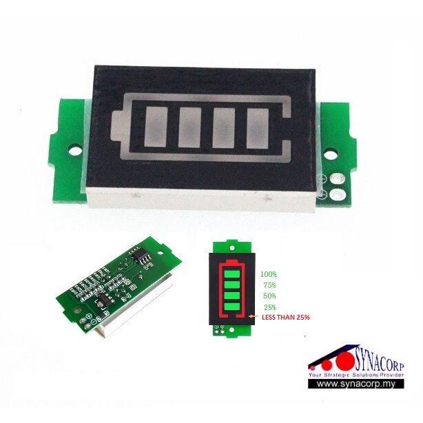 Lithium Battery Fuel Gauge Display Battery Level Indicator Module 1S-8S ...