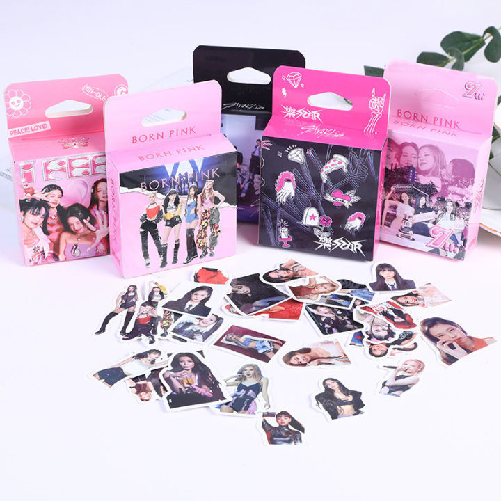 Kpop BP Stray Kids (G)I-DLE Creative Handbook Mobile Phone Luggage ...