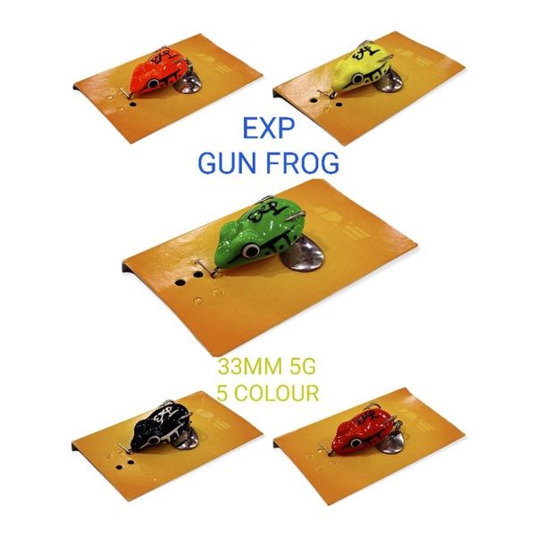 KATAK CASTING EXP GUN FROG 33MM 5G 5 COLOUR SUPER RUBBER SOFT FROG (MADE IN THAILAND) | Lazada