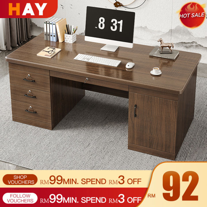 Computer Table Multifunctional Office Table Meja Pejabat Murah Meja ...