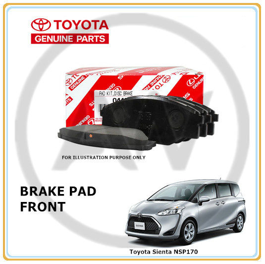 Toyota Sienta NSP170 2015-2022 Front Disc Brake Pad | Lazada