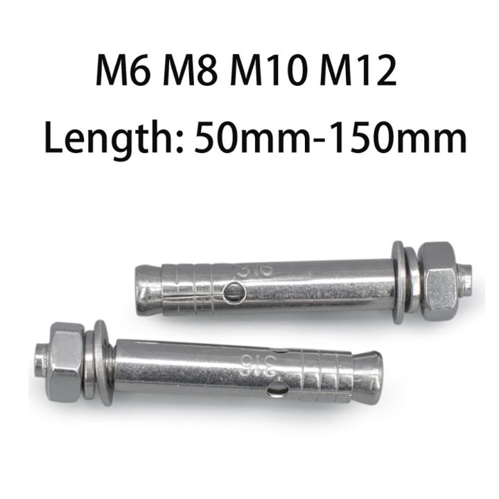 316 Stainless Steel Hammer Drive Anchor Expansion Bolt Screw M6 M8 M10 M12 Internal Expansion ...