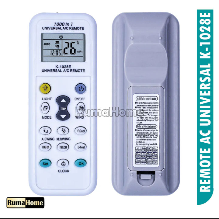 Remote AC UNIVERSAL SEMUA MEREK AC/ multi remote ac, AC remote / remote ...