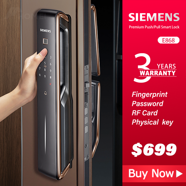 SIEMENS E868 Push-Pull Smart Digital Door Lock | Lazada Singapore