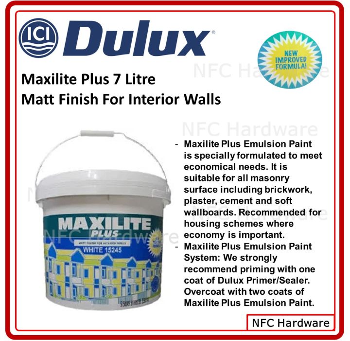 Maxilite Plus 1 Litre Matt Finish For Interior Walls | Lazada