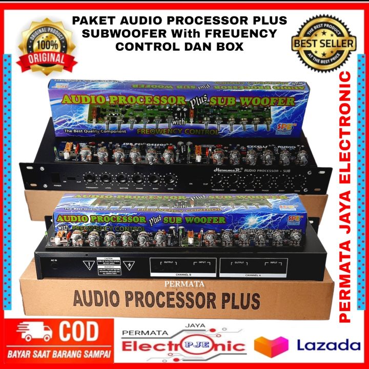 PAKET AUDIO PROCESSOR PLUS SUBWOOFER WITH FREQUENCY CONTROL DAN BOX PLAT TEBAL | Lazada Indonesia