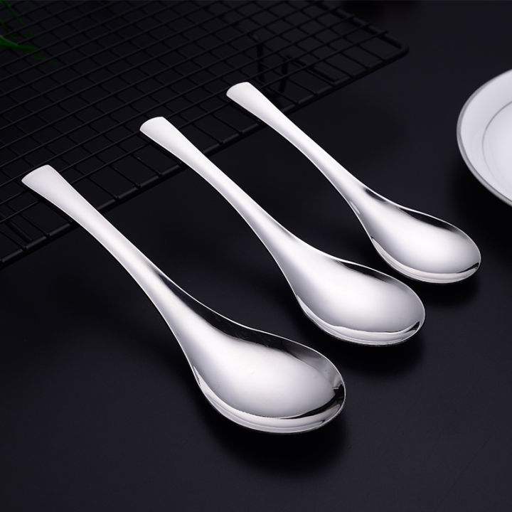 Household Chinese Children Spoon Round Bottom Ladle Restaurant ...