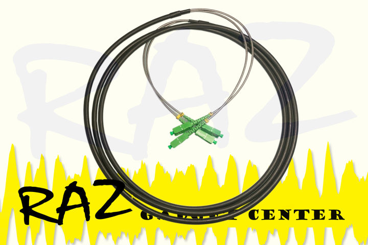 3M Armored OUTDOOR Fiber Optic Cable SC/APC-SC/APC 7.0mm thick Single ...