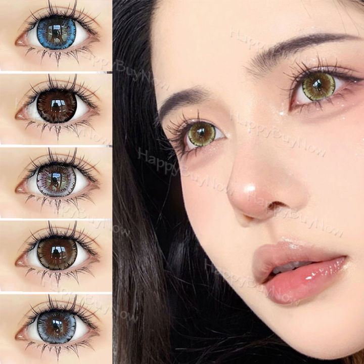 【Happybuynow】1pair Colored Contact Lense Big Eye Makeup Beauty Yearly ...