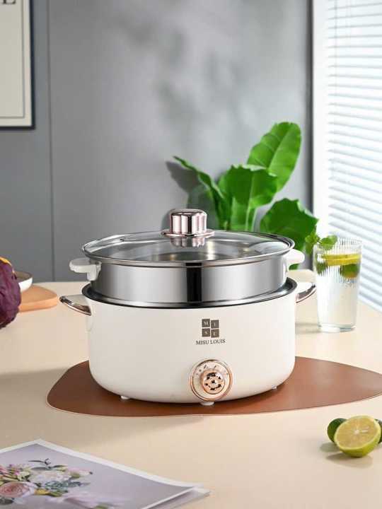 NỒI LẨU ĐIỆN ĐA NĂNG KÈM XỬNG HẤP MISU LOUIS Dung Tích 4L Phù Hợp Cho ...