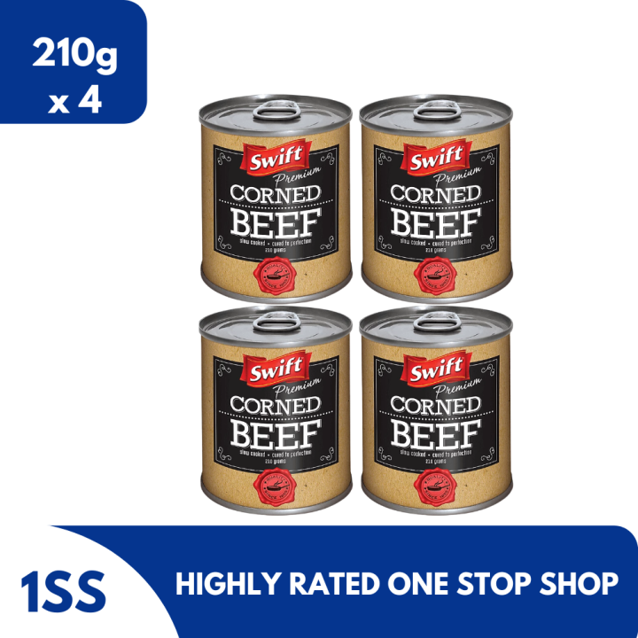 Swift Premium Corned Beef, 210g set of 4 | Lazada PH