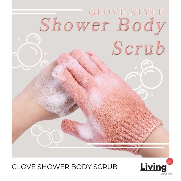 Exfoliating Bath Glove Body Massage Sponge Shower Wash Cloth Shower ...