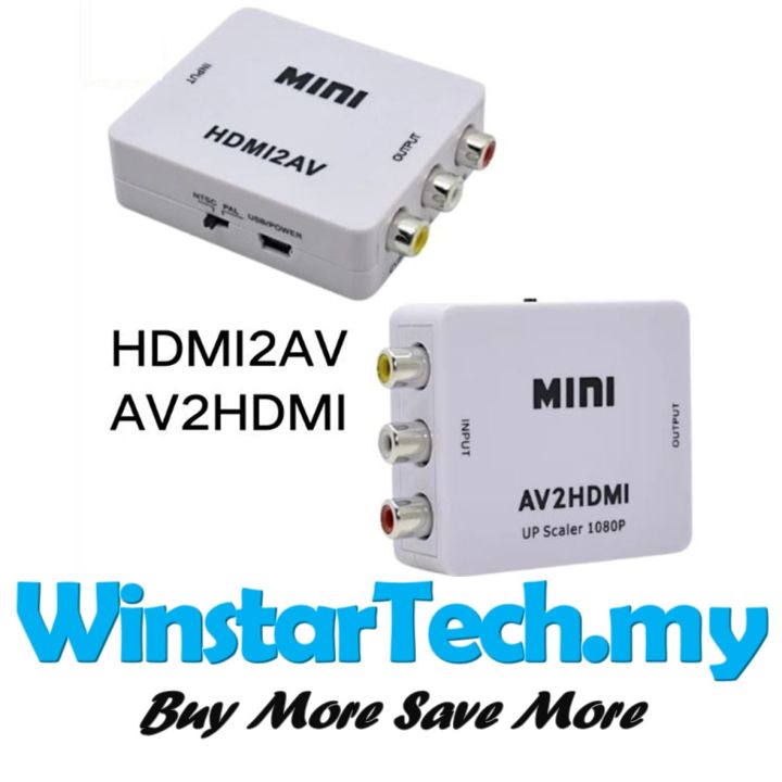 HDMI to AV / AV to HDMI RCA Converter RCA Adapter PAL/NTSC with Audio ... HDMI to AV / AV to HDMI RCA Converter RCA Adapter PAL/NTSC with Audio ...