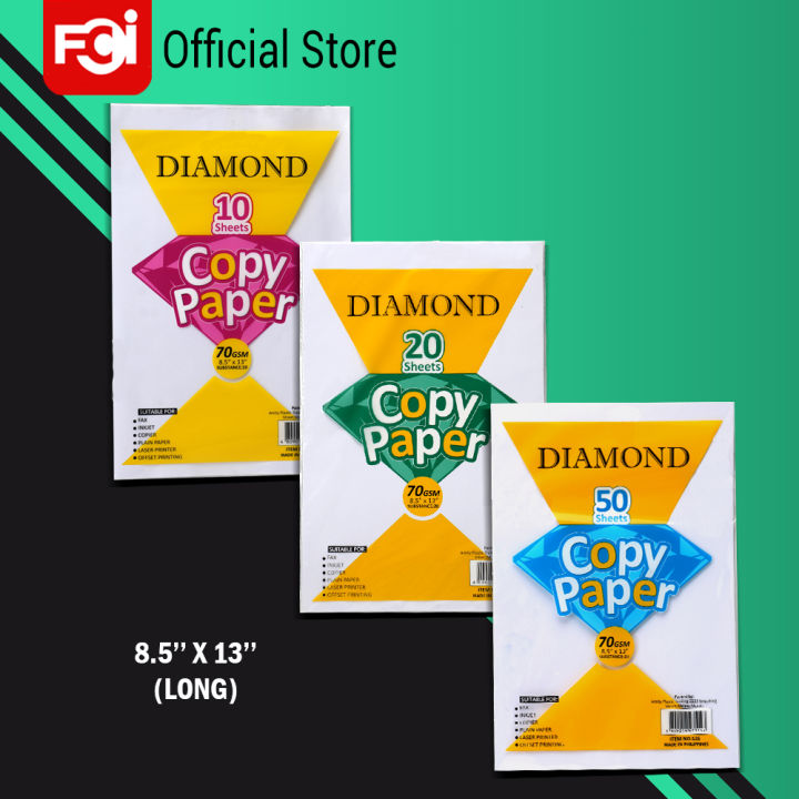 FCI Copy Paper long Subtance 20 70gsm sold per pack School & Office ...