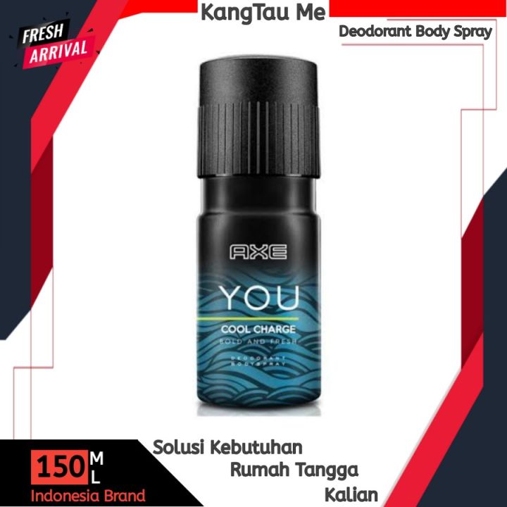 Axe You Deodorant Body Spray Cool Charge 135mL (kemasan baru) | Lazada ...