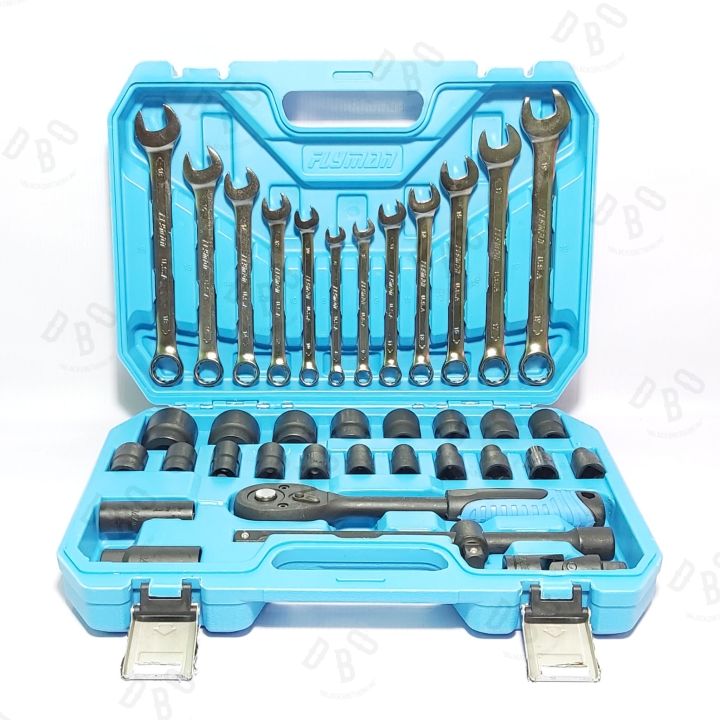 Original Flyman Socket Wrench Set 1/2" Drive 37 Pcs. 6 Point | Lazada PH