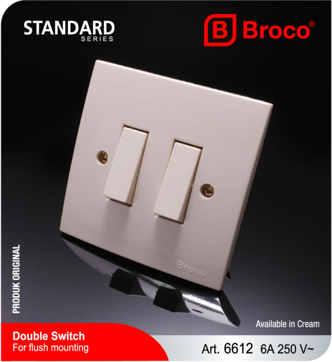 Broco 6612 (B) Saklar Seri IB Original | Lazada Indonesia