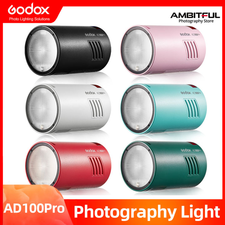 Godox AD100Pro 100Ws TTL 2.4G HSS 1/8000s Pocket Flash Light with 7.2V ...