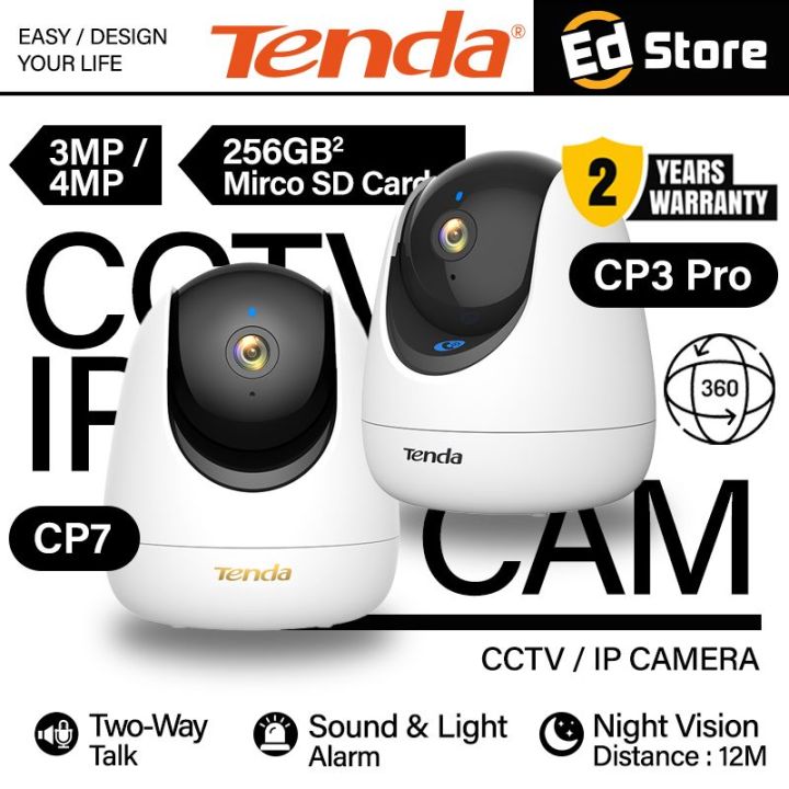 TENDA CH3/RH7/CH7 080P Outdoor Wi-Fi Pan l Tilt Camera Smart Full-Color ...