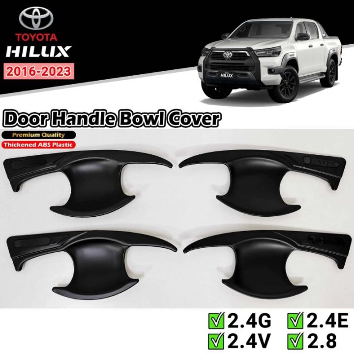 Toyota Hilux Door Handle Bowl cover with HILUX word Carbon 2016-2023 ...
