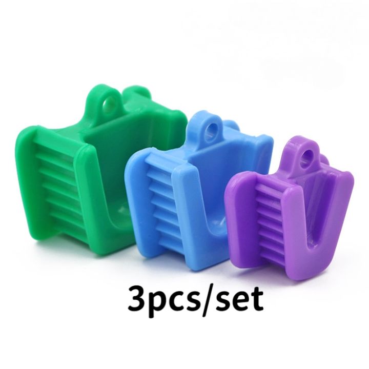 3pcs/set Autoclavable Dental Rubber Occlusal Pad Mouth Prop Bite ...