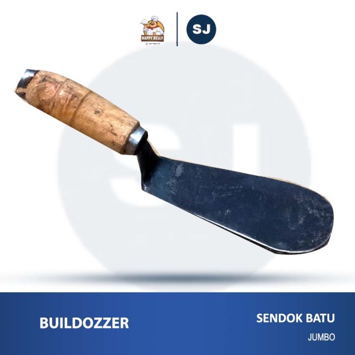 CETOK SENDOK PASANG BATU / SENDOK SEMEN KASAR GAGANG KAYU | Lazada ...