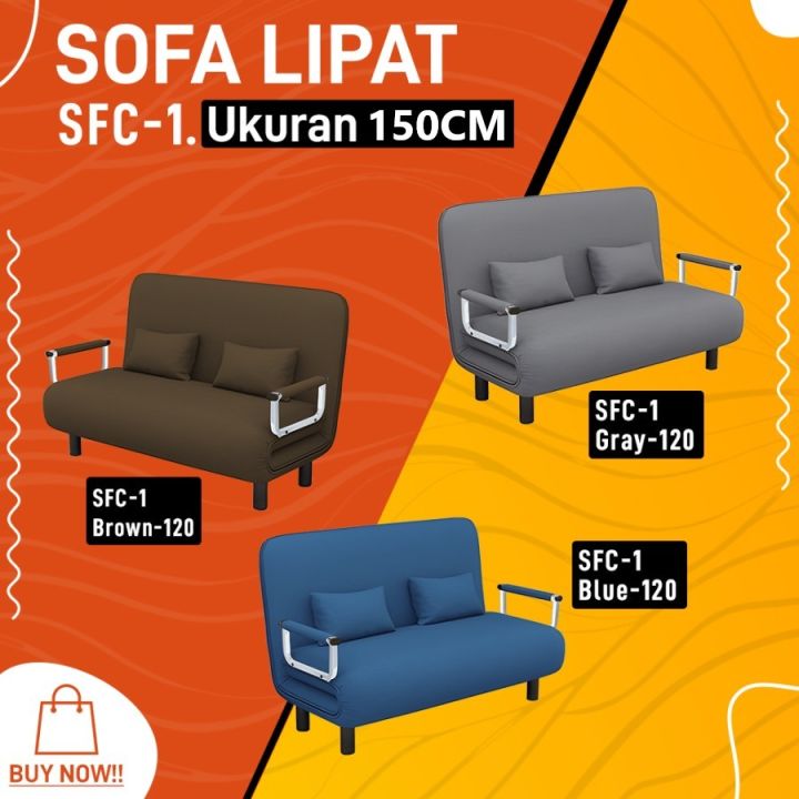 Sofa bed Minimalis Ukuran 150CM Kursi Lipat Sofa Tidur Lipat Ranjang 150CMX190CM | Lazada Indonesia