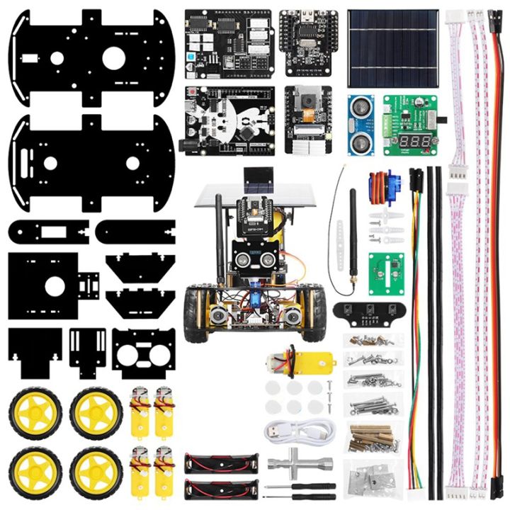 GO Auto-Programmable Robot Car Kit for Profesional ESP32 Cam Solar ...