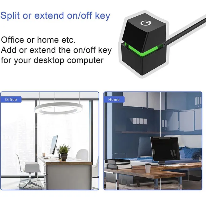 Computer Power Switch Blue Switch Easy Operation PC Power Switch ...