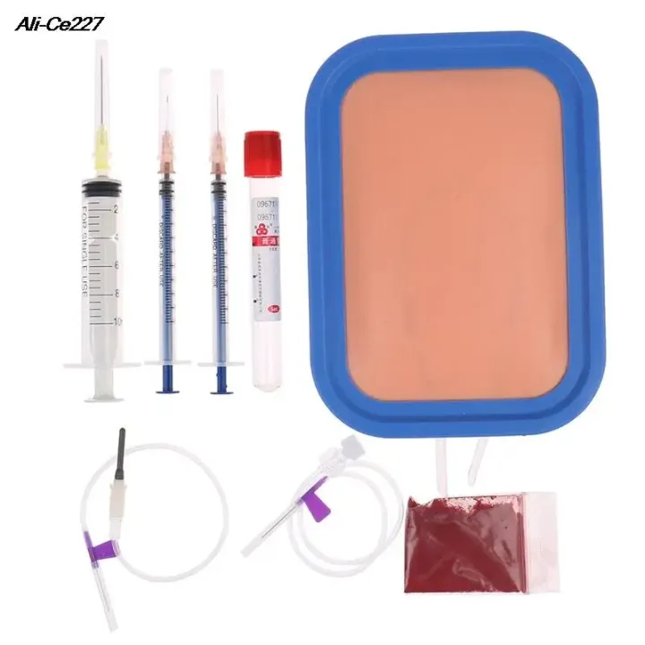 【Recoal Mall】 Human Skin Venipuncture Iv Training Silicone Pad Model ...