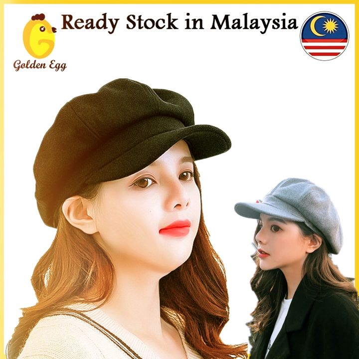 GEC Adult Unisex Plain Artist Cap Beret Fashion Cap Detective Cap ...