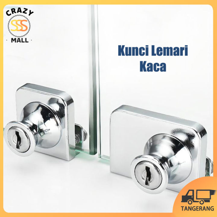 Kunci Lemari Pintu Kaca Glass Cabinet Showcase Lock Kunci Lemari Rak Pajang Kaca Kunci Kaca ...