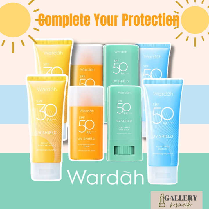 wardah sunscreen UV SHIELD SUNSCREEN SERIES | Lazada Indonesia
