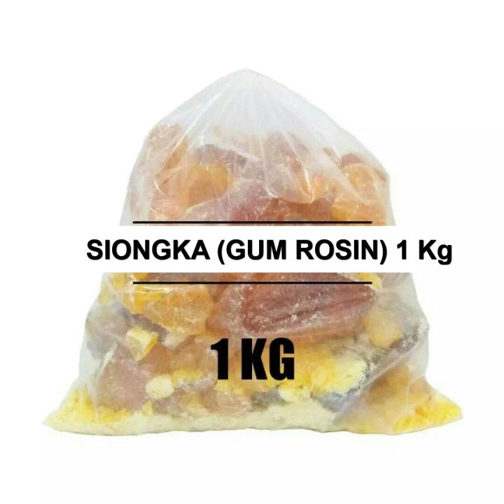 GUM ROSIN / SIONGKA / GETAH DAMAR / RESIN BERKUALITAS 1-kg | Lazada ...