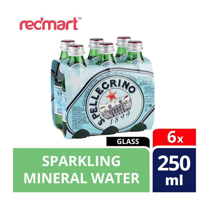 San Pellegrino Natural Mineral Sparkling Water 6 x 250ml | Lazada Singapore