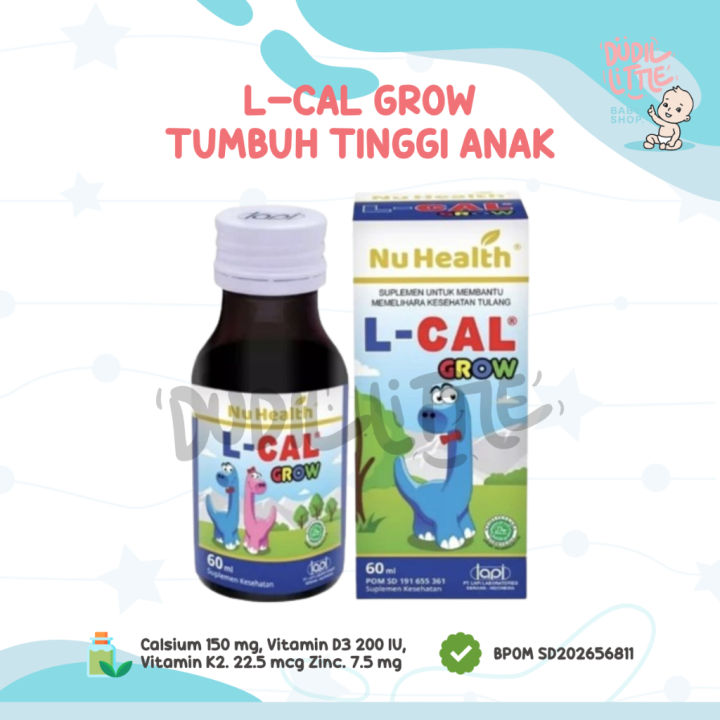 L Cal Grow Sirup Nu Health L Cal Grow Vitamin Peninggi Badan Suplemen ...