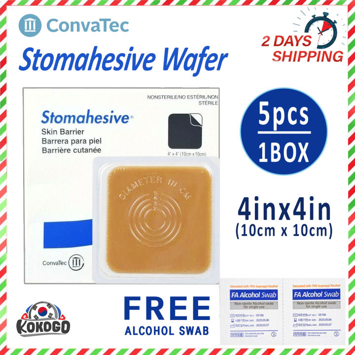 Convatec Stomahesive Skin Barrier 100mm 5 Pieces 21712 Ostomy Supplies ...