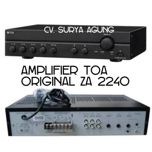 ZA 2240 Amplifier TOA/POWER TOA/ AMPLI TOA/ MIXER AMPLIFIER TOA ...