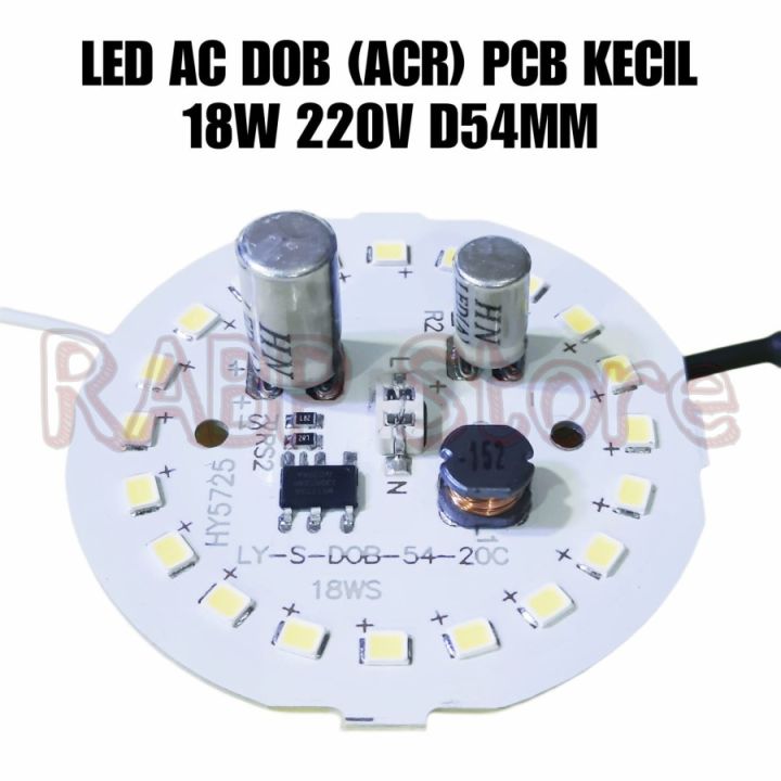 PCB LED AC 18W 220V DOB (ACR) UKURAN PCB KECIL DIAMETER 54MM | Lazada ...