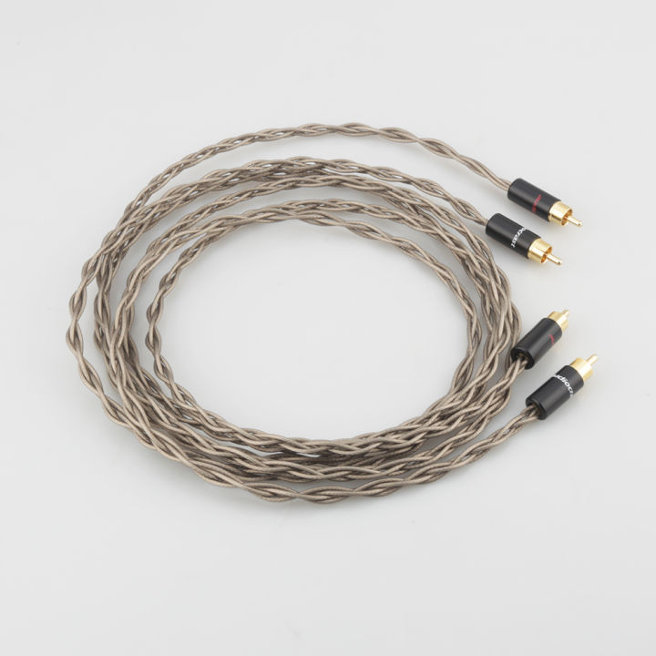 Elwood0 HI-End Odin Sier Plated Signal Line Interconnect to RCA Audio Analogue phono Cable HIFI ...