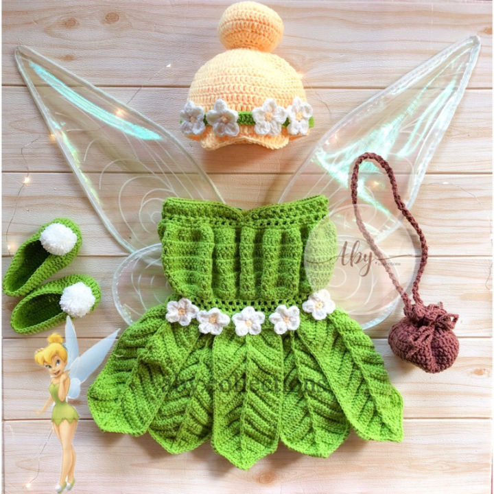 COD Crochet Tinkerbell Baby costume NEW Collection | Lazada PH